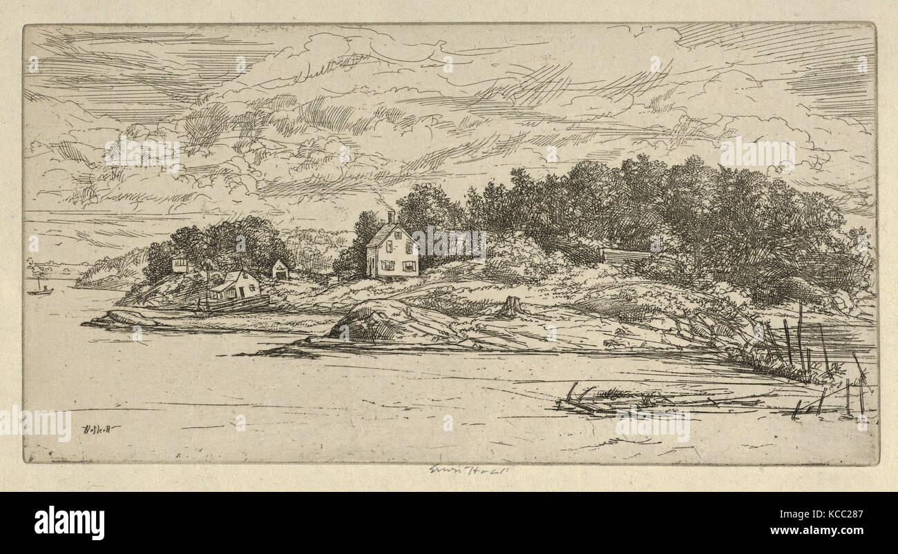 Drawings and Prints, Print, Dix Island, Artist, Ernest Haskell ...