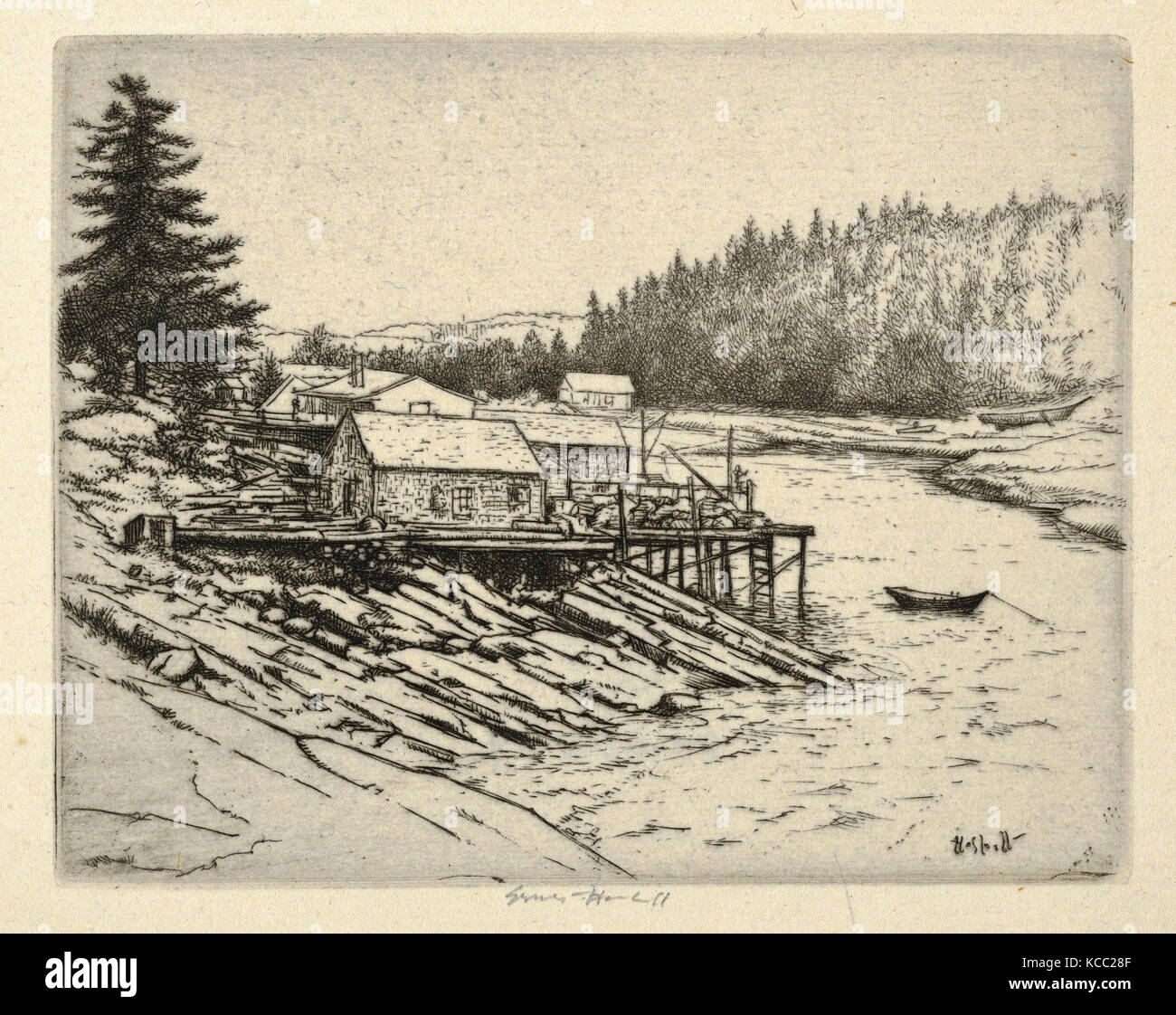 Drawings and Prints, Print, Carrying Place, Artist, Ernest Haskell ...