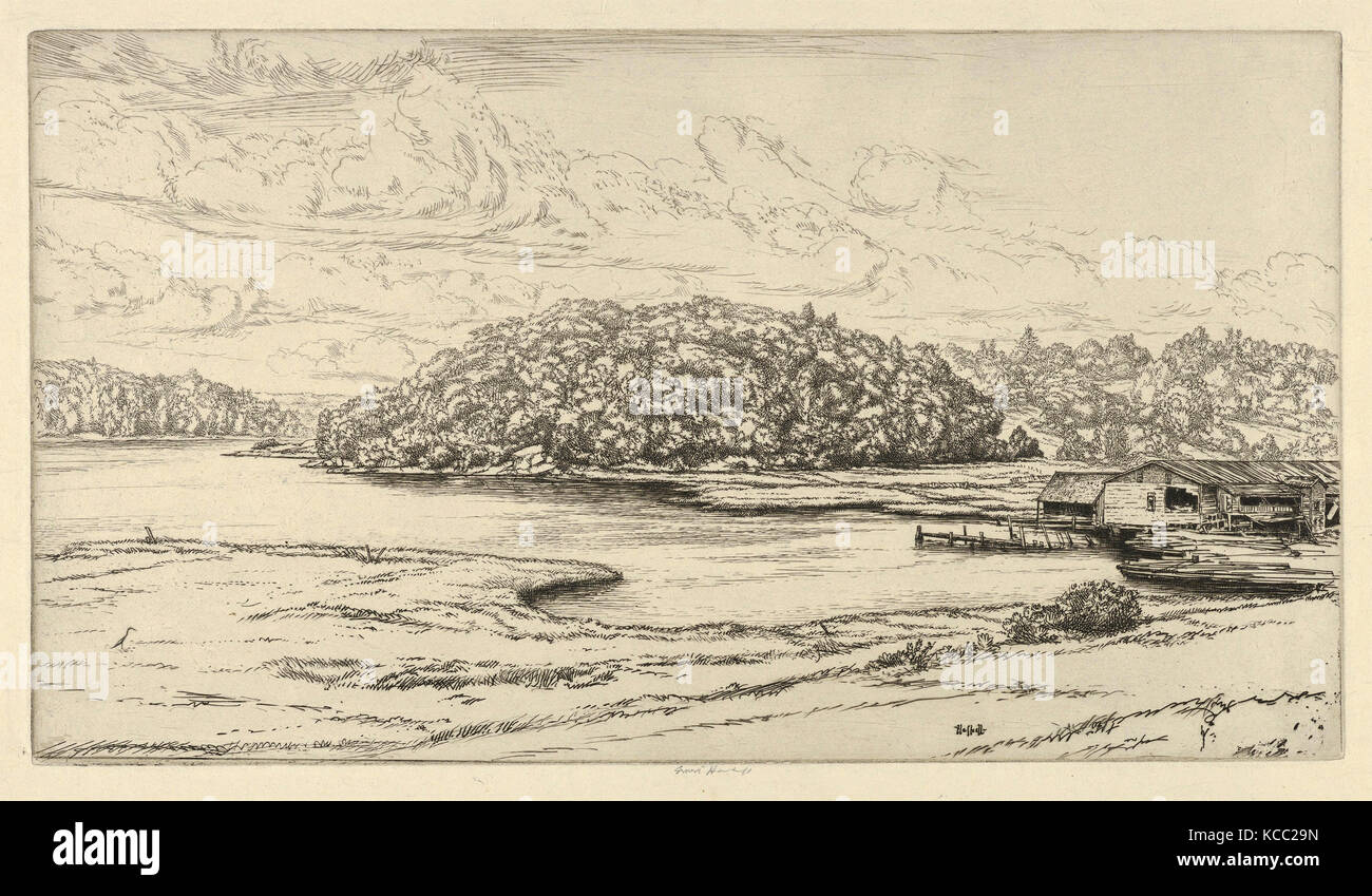 Drawings and Prints, Print, Deserted Mill, Artist, Ernest Haskell ...