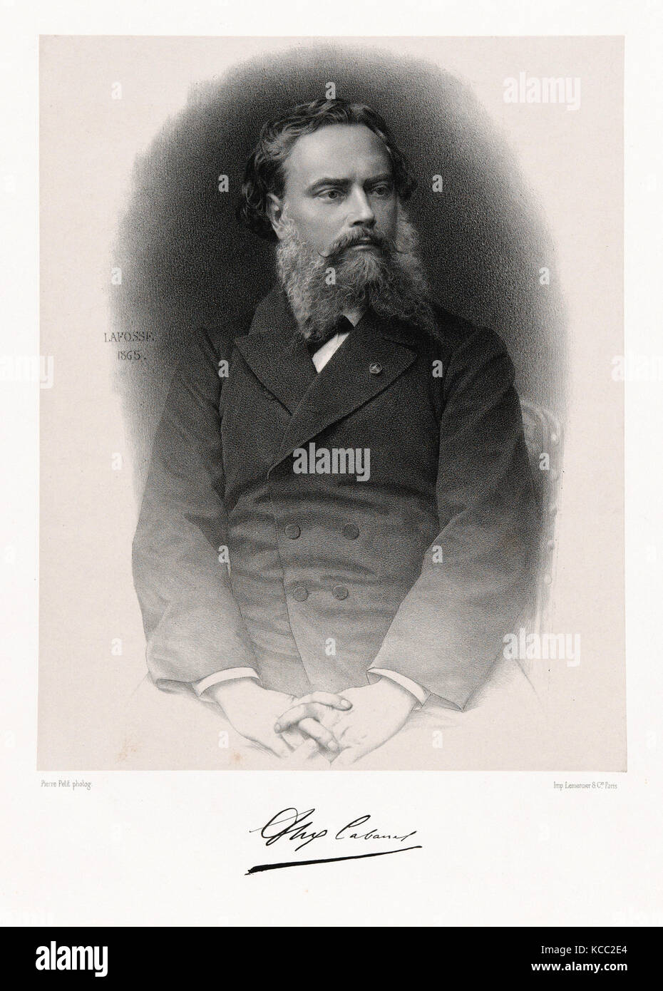 Drawings and Prints, Print, Portait de Alexandre Cabanel, Sitter ...