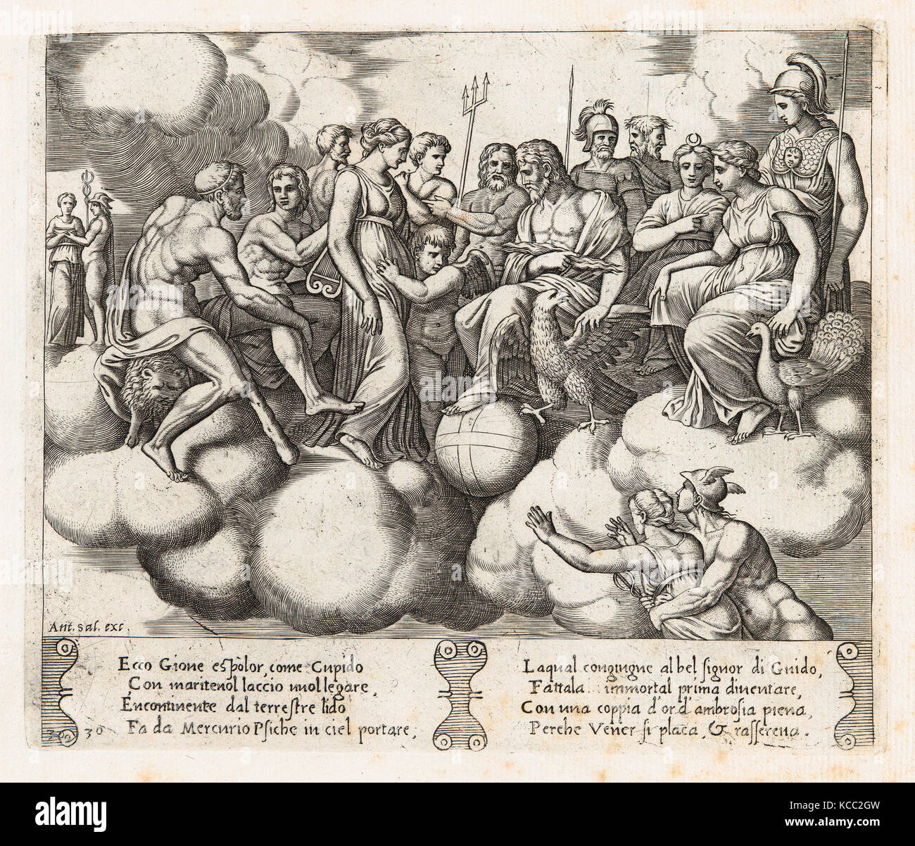 Plate 30: Venus and Cupid pleading their case before Jupiter and other ...