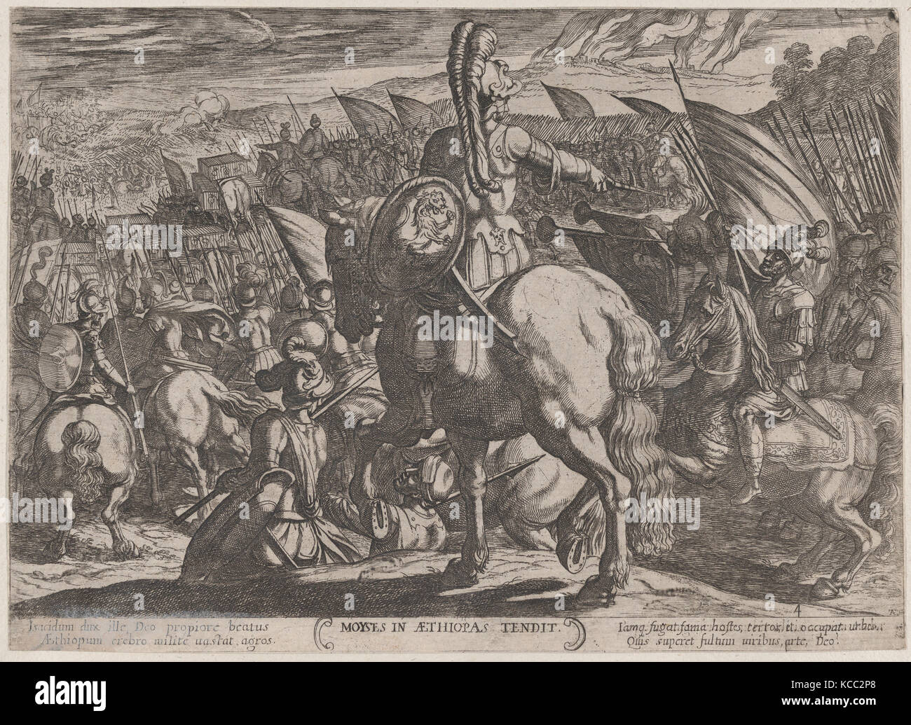 Plate 4: Moses Ordering the Israelites to Attack the Ethiopians, from ...