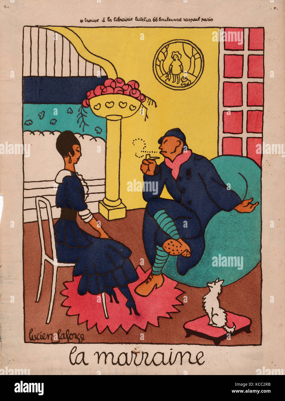 Drawings and Prints, Print, La marraine, Artist, Lucien Laforge, French ...