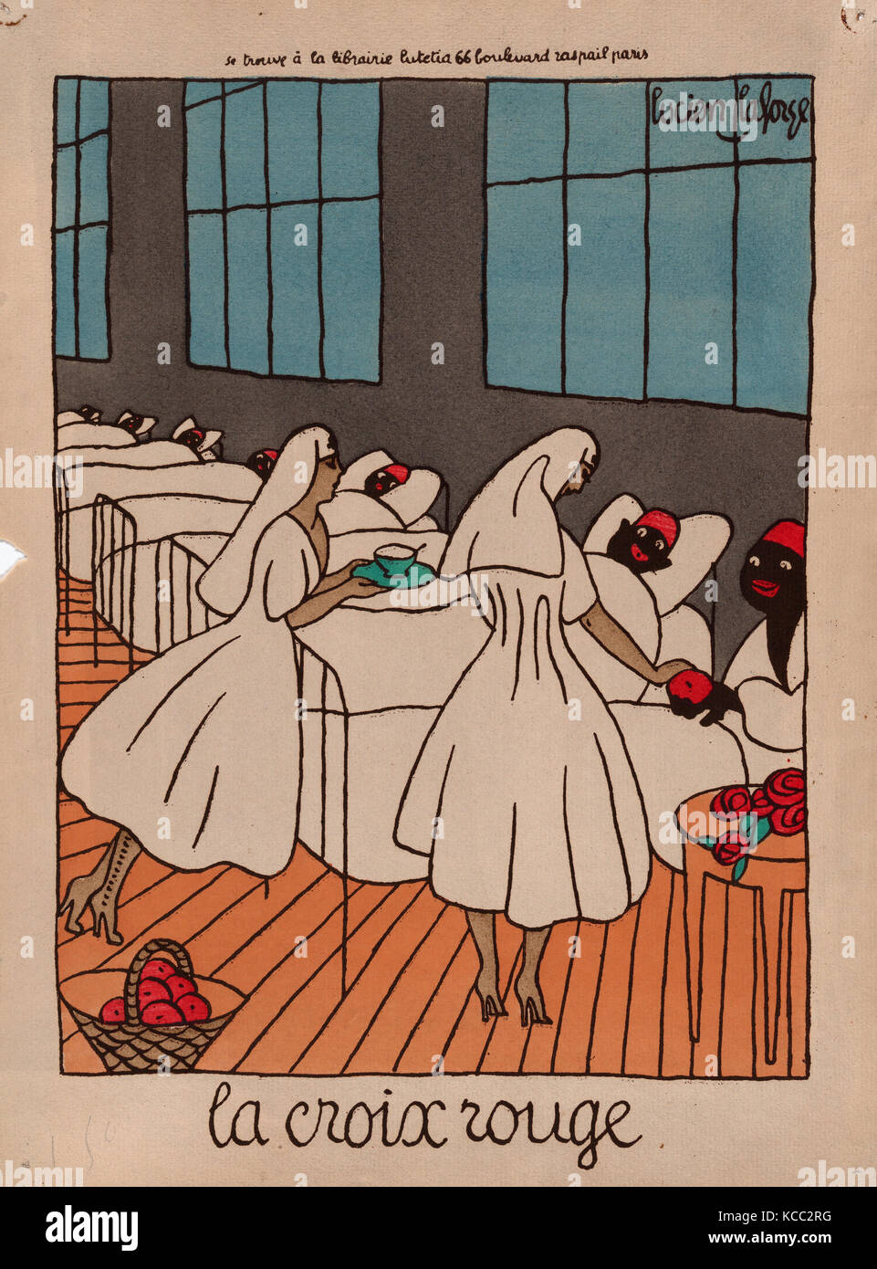 Drawings and Prints, Print, La croix rouge, Artist, Lucien Laforge ...