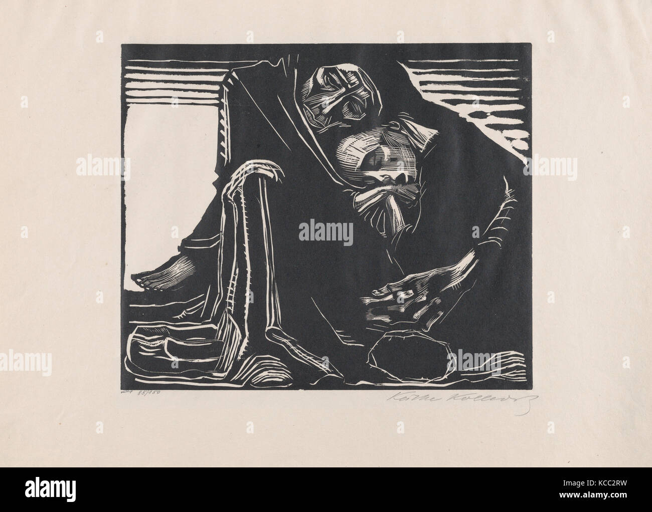 Death with a Woman in His Lap (Tod Mit Frau Im Schoss), Käthe Kollwitz ...