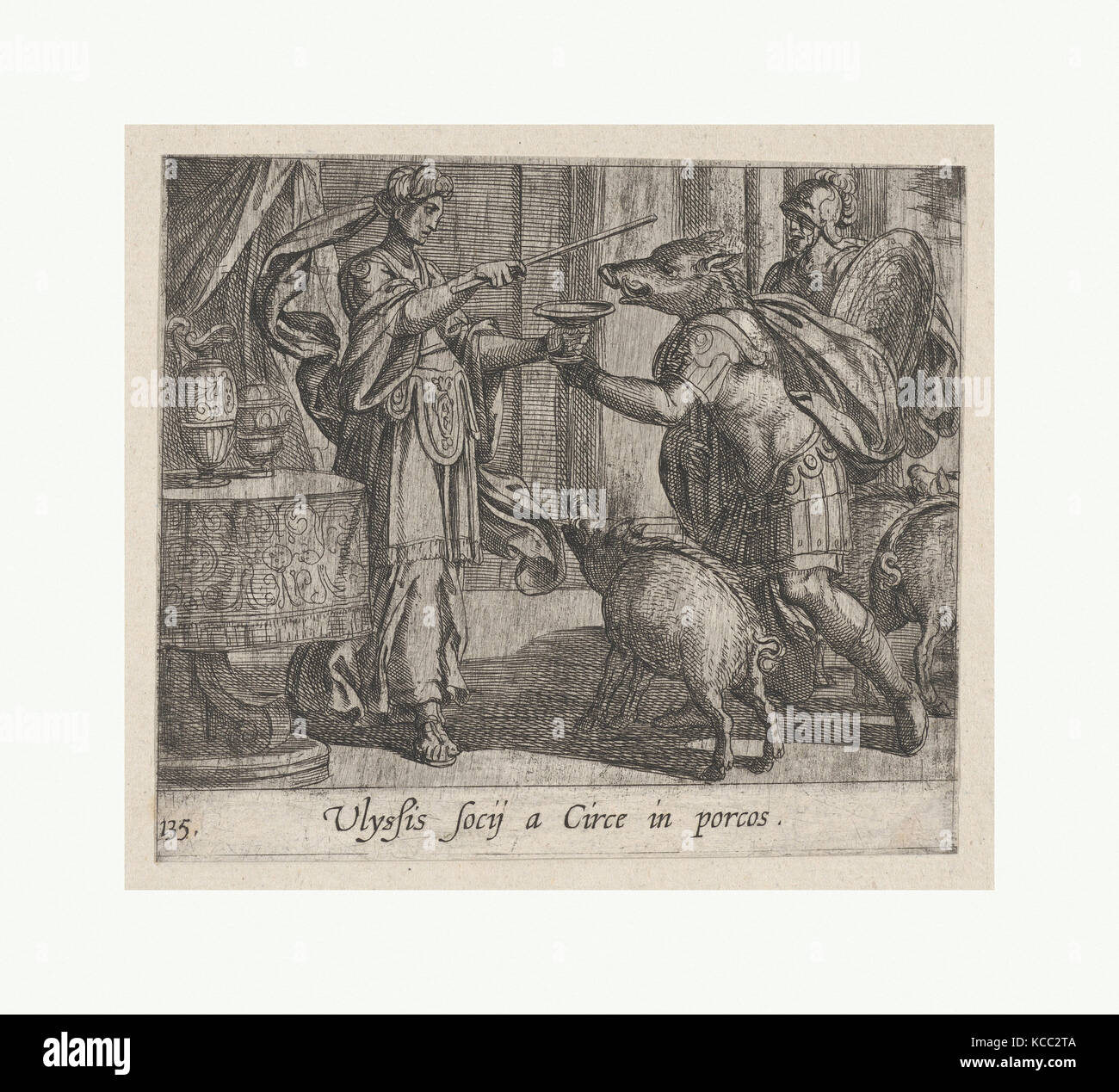 Plate 135: Circe Changing Ulysses' Men into Swine (Ulyssis soci a Circe ...