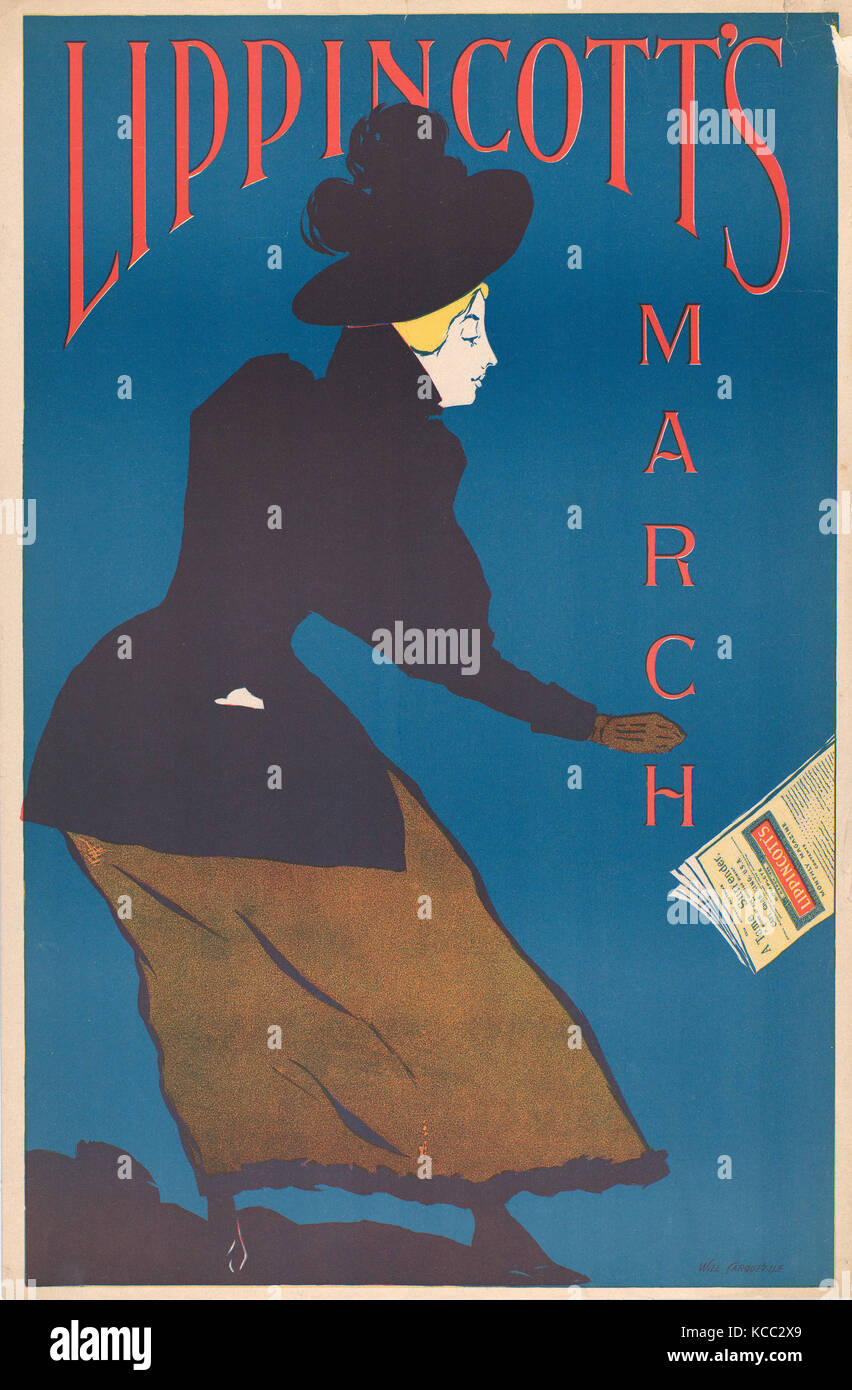 Drawings and Prints, Print; Poster, Lippincott's, March, Publisher ...