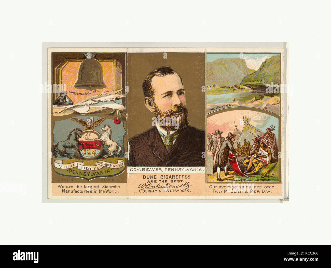 Governor Beaver, Pennsylvania, from "Governors, Arms, Etc." series ...