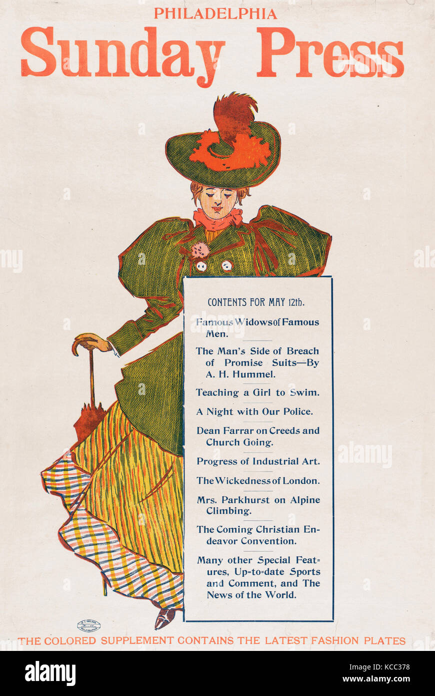 Drawings and Prints, Poster, Advertisement for Philadelphia Sunday ...