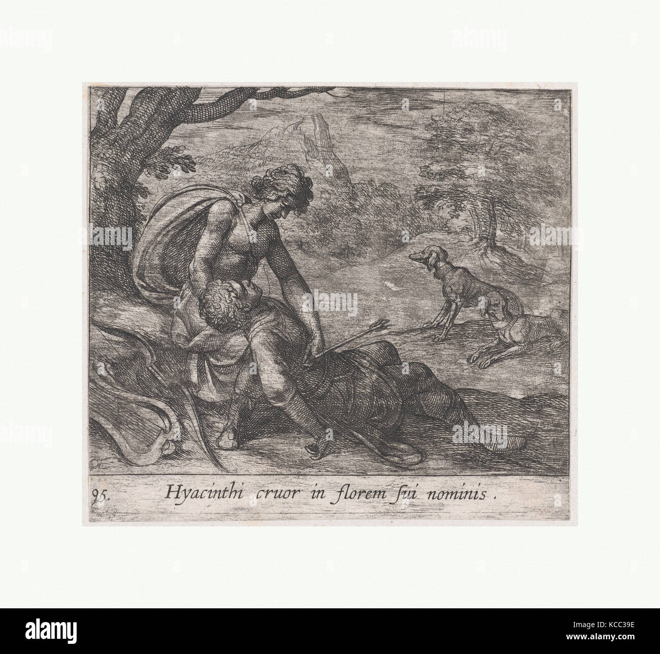Plate 95: The Death of Hyacinthus (Hyacinthi cruor in florem sui ...