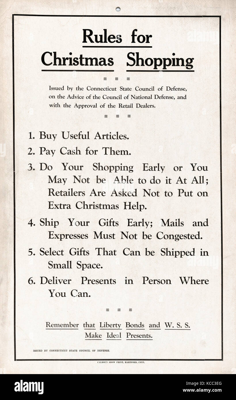 Drawings and Prints, Print, poster, Rules for Christmas Shopping ...