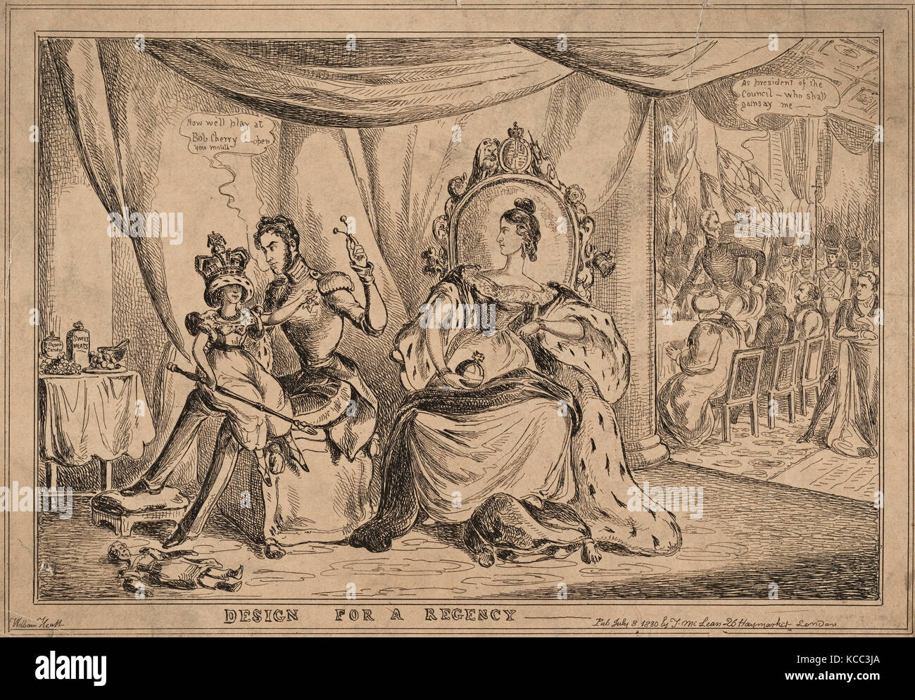 Drawings and Prints, Print, Design for a Regency, Artist, Subject ...