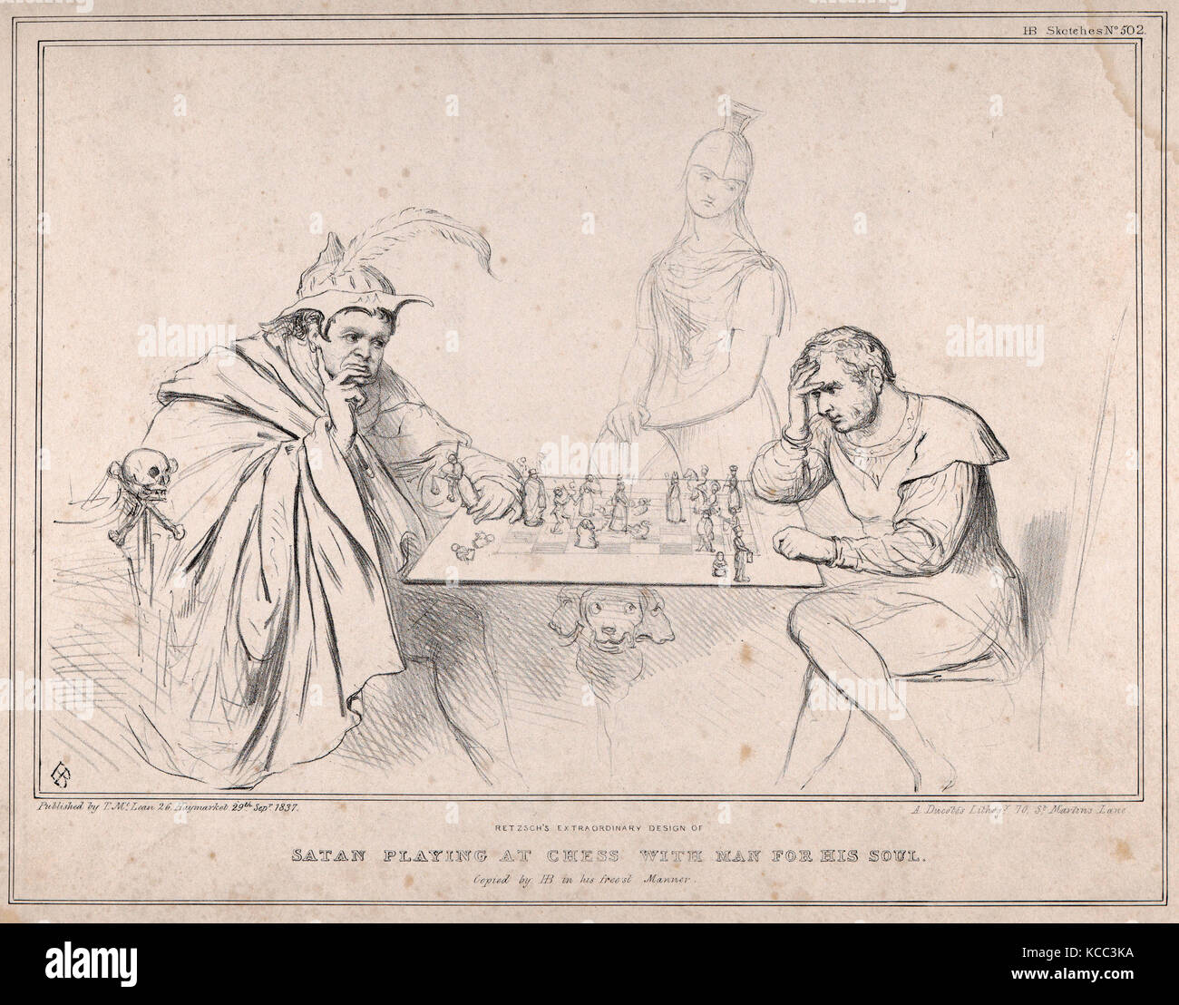 Drawings and Prints, Print, Retzsch's Extraordinary Design of Satan ...