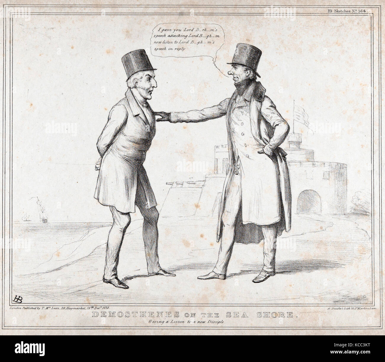 Drawings and Prints, Print, Demosthenes on the Sea Shore – Giving a ...