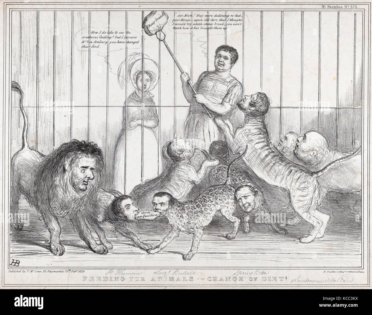 Drawings and Prints, Print, Feeding the Animals – A Change of Diet!, HB ...