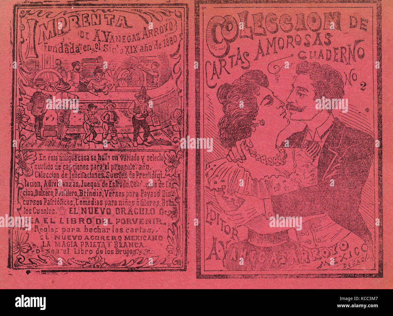 Cover for 'Coleccion de Cartas Amorosas Cuaderno No. 2', a couple ...