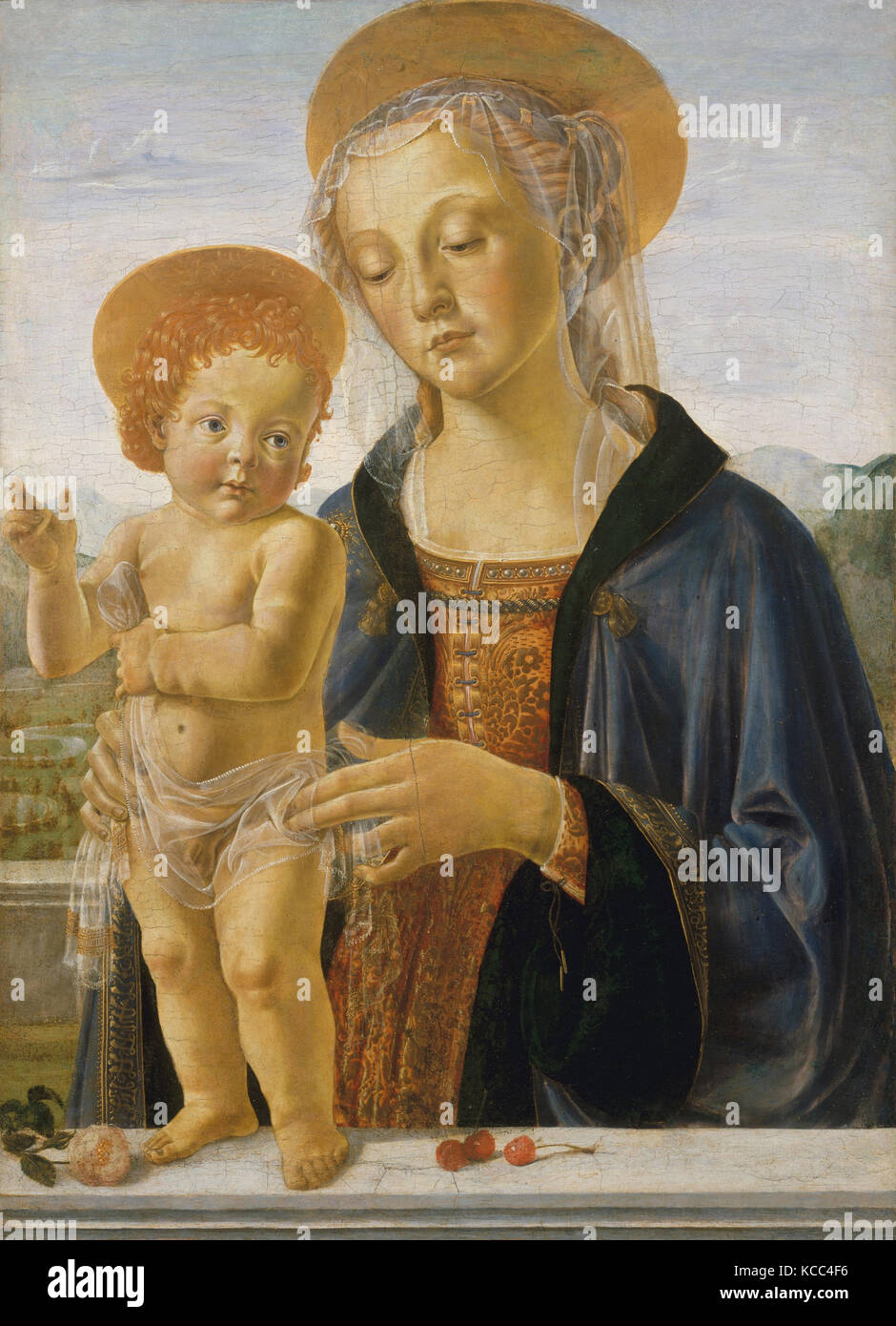 Madonna and Child, Workshop of Andrea del Verrocchio, ca. 1470 Stock Photo - Alamy