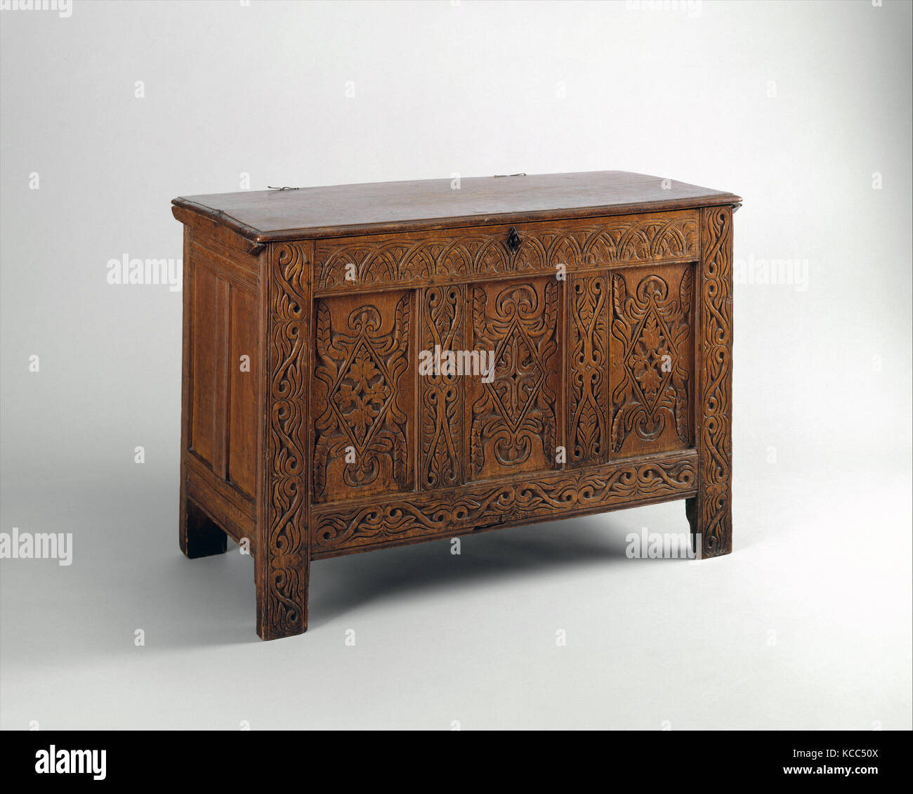 Chest, 1670–90, Made in Ipswich, Massachusetts, United States, American ...