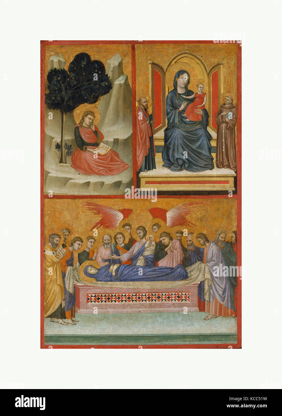 Virgin and child enthroned and the crucifixion hi-res stock photography and images - Alamy