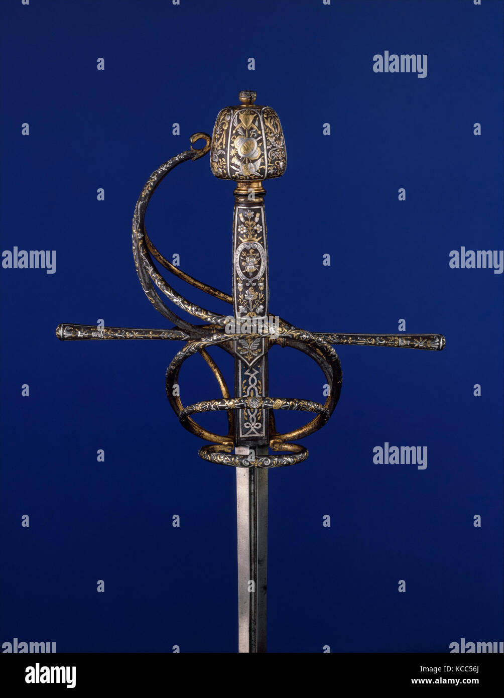 Rapier with Scabbard, ca. 1620–30, French or Italian, Steel, gold ...