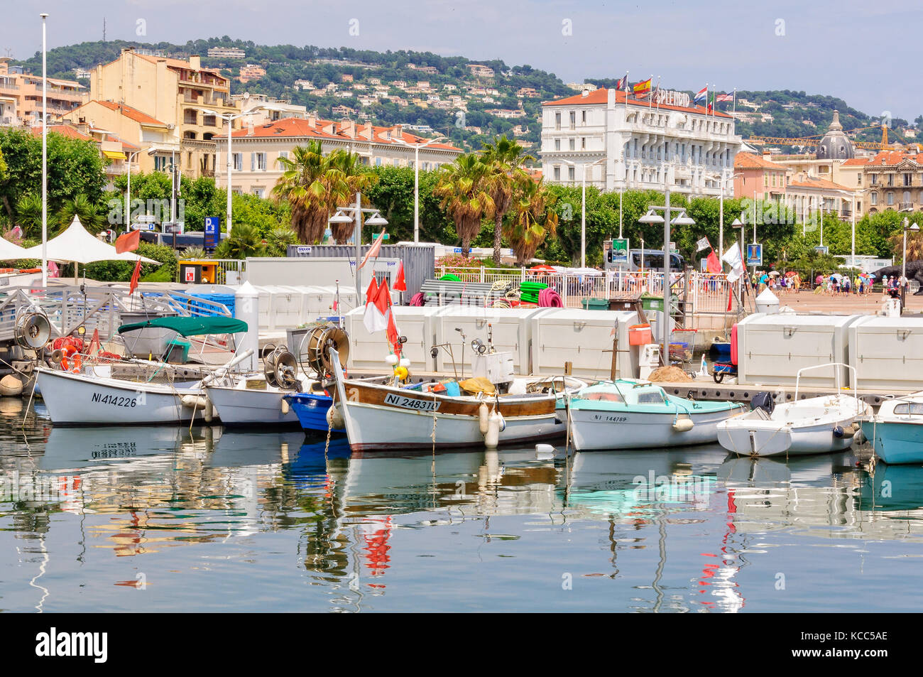 Cannes harbour with fishing boats hi-res stock photography and images ...