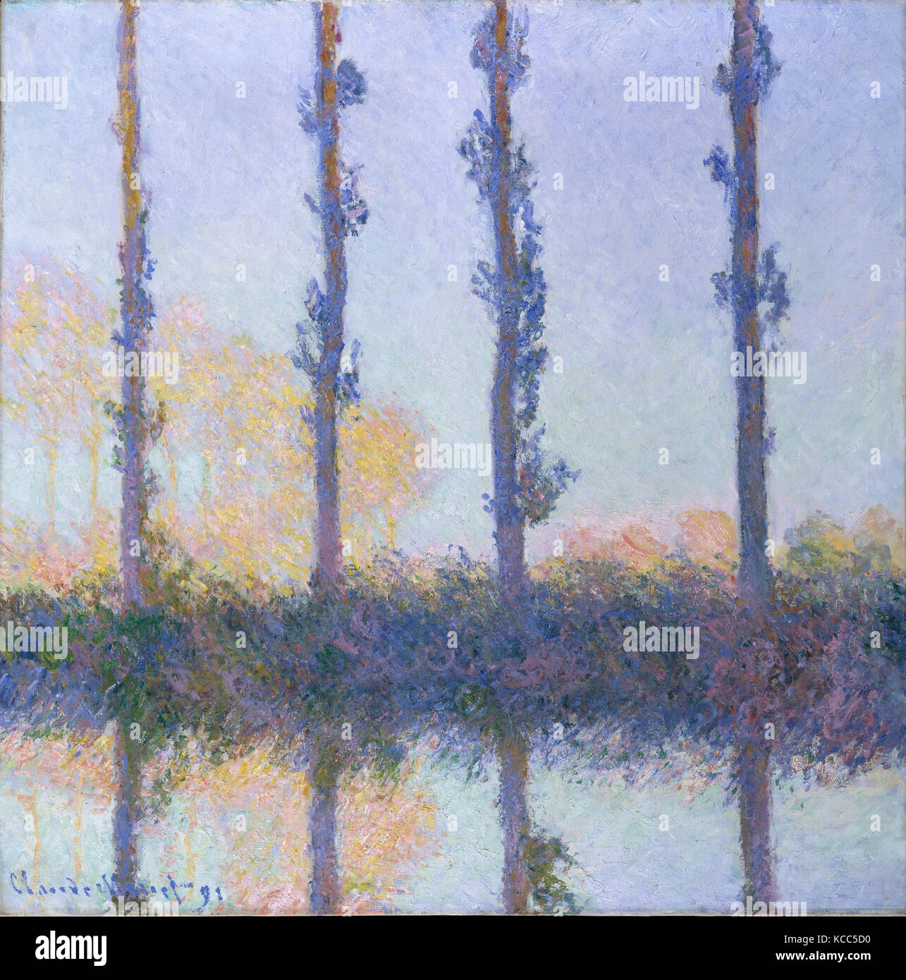 The Four Trees, 1891, Oil on canvas, 32 1/4 x 32 1/8 in. (81.9 x 81.6 ...
