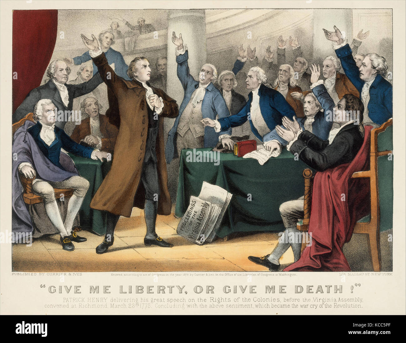 "Give Me Liberty or Give Me Death!–Patrick Henry delivering his great ...