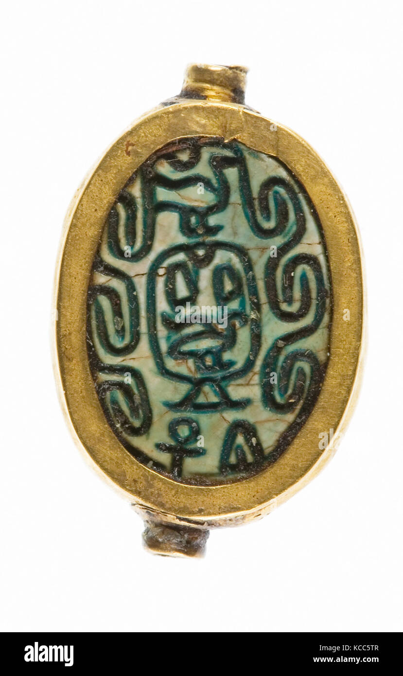 Scarab with the Name of the Hyksos King Khayan, ca. 1620–1581 B.C Stock ...