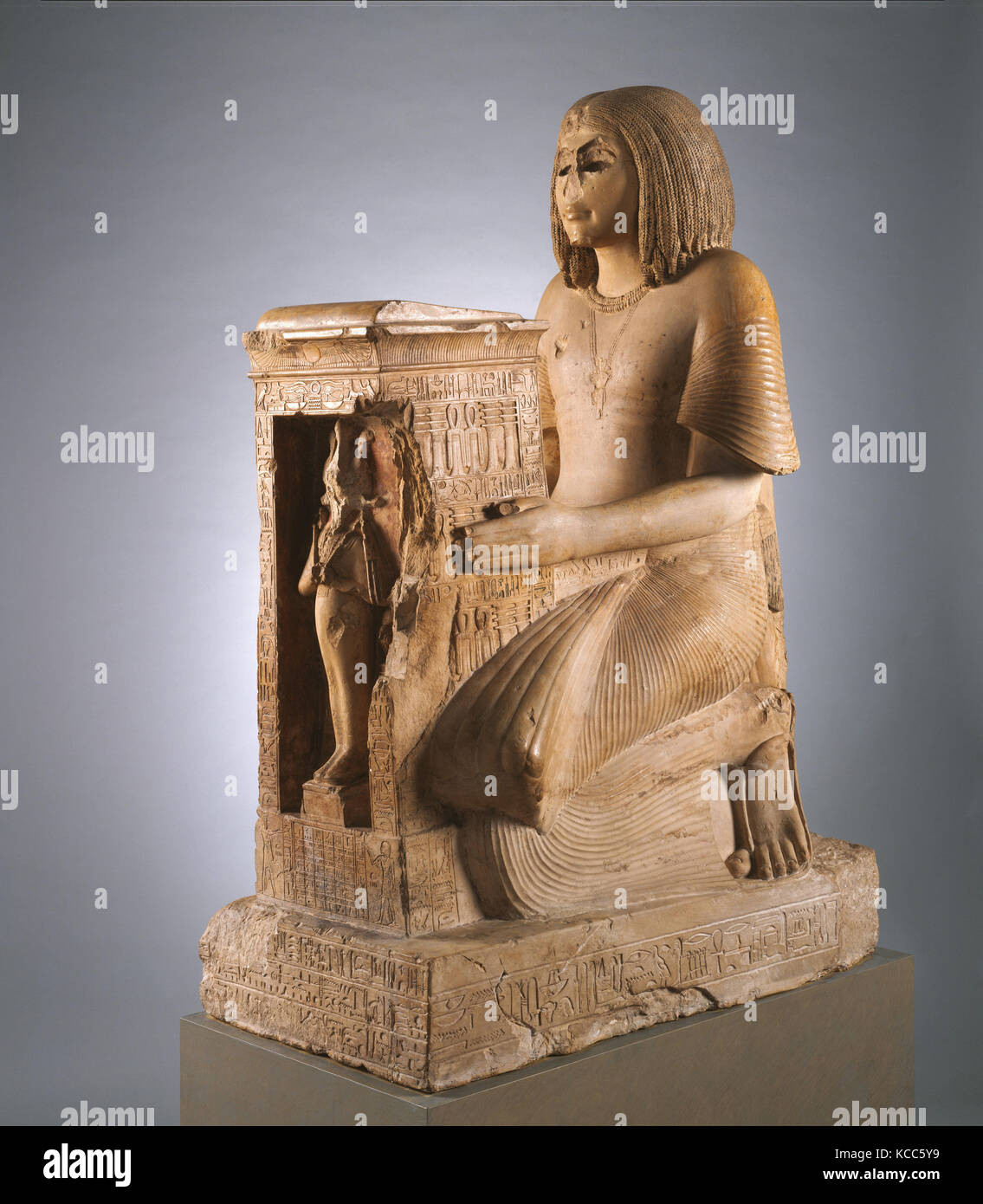 Kneeling Statue of Yuny, New Kingdom, Ramesside, Dynasty 19, ca. 1294 ...