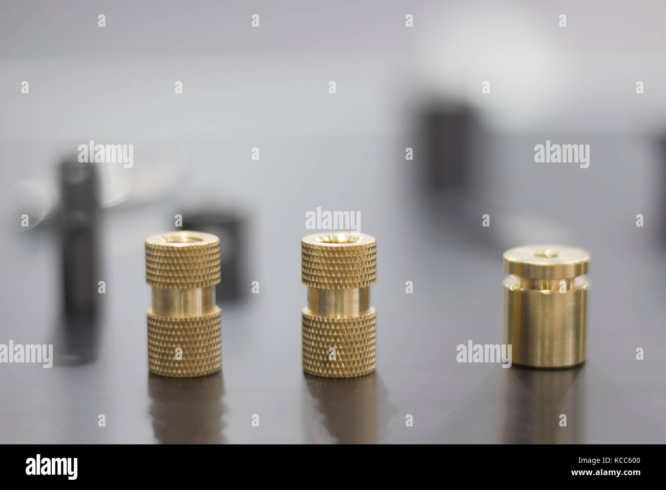 small metal mechanical spare parts for industry Stock Photo - Alamy