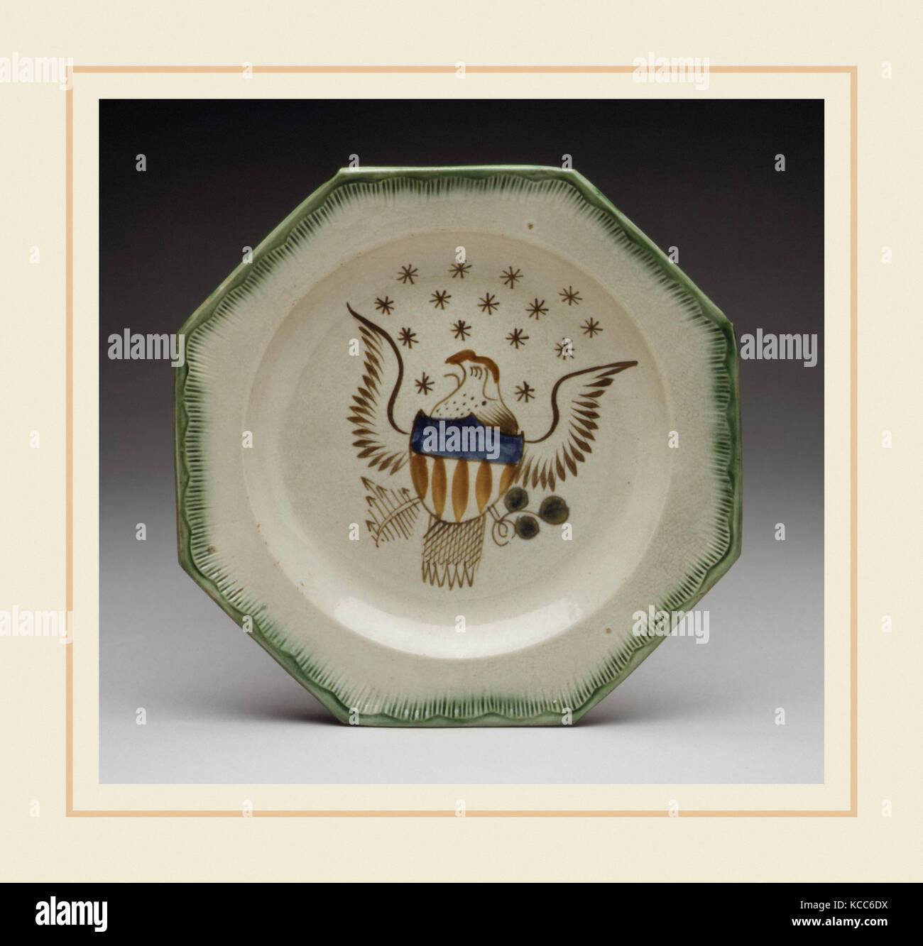 Plate, 1800–1830, Made in Staffordshire, England, British (American ...