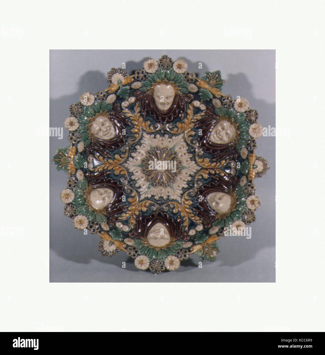 Dish, 16th century, French, Lead-glazed earthenware, Diameter: 10 1/4 ...