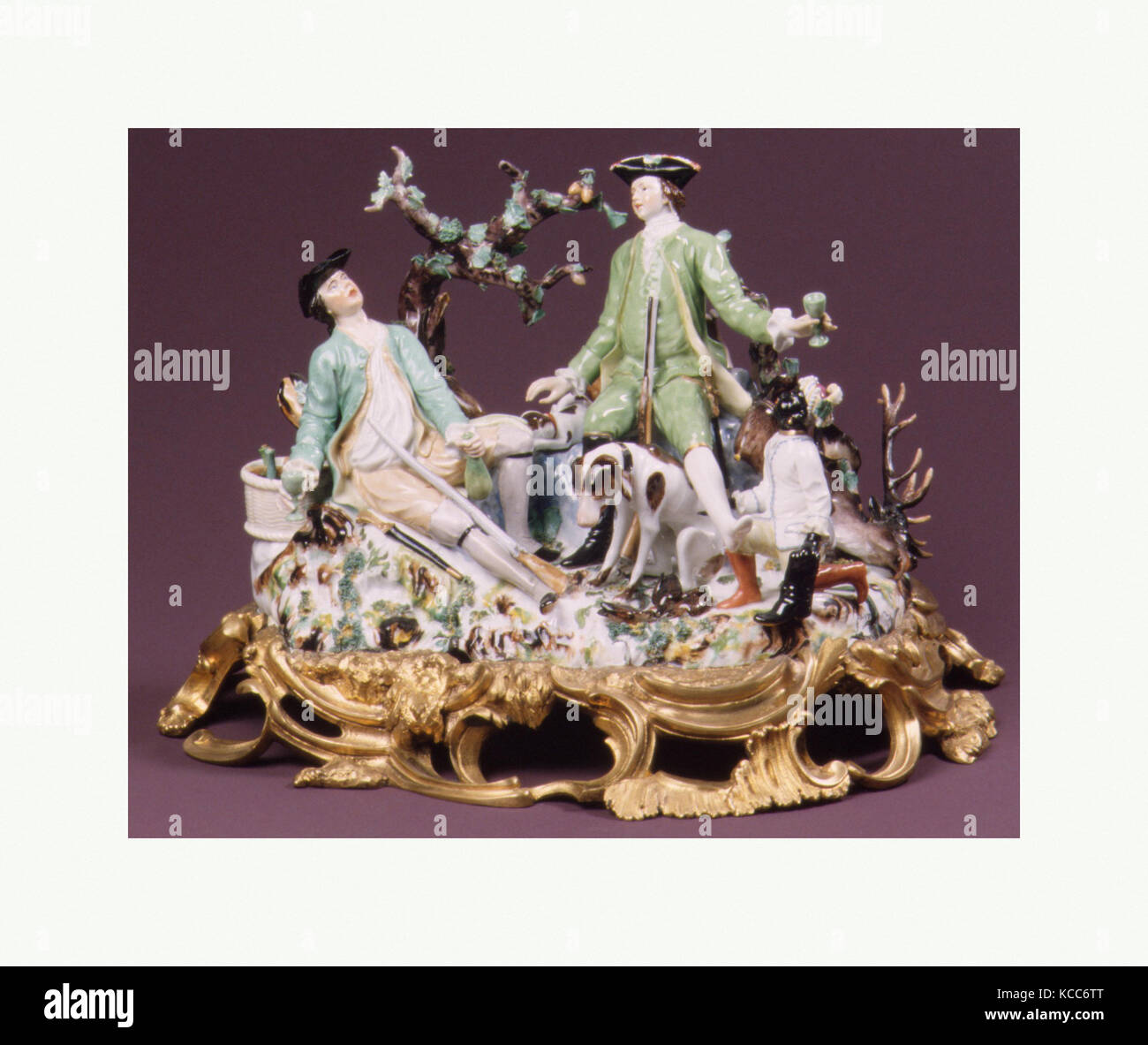 Hunters with attendant, ca. 1760, German, Höchst, Hard-paste porcelain ...