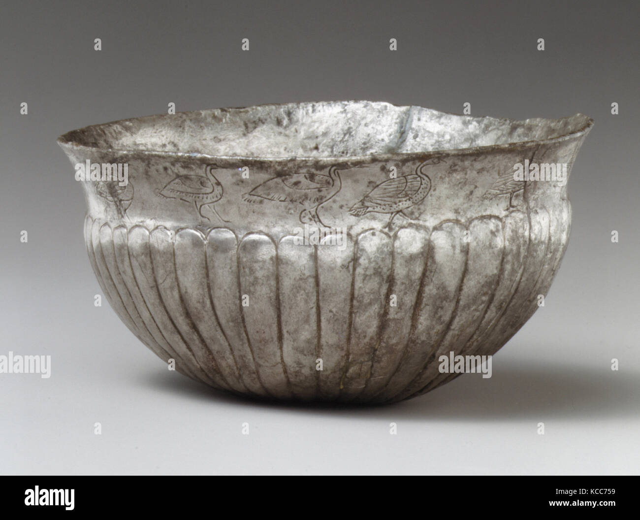 Silver bowl, Late Archaic–Classical, 6th century B.C., Cypriot, Silver ...