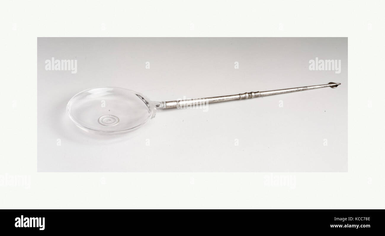 Rock-crystal and silver spoon, 1st half of 1st century A.D Stock Photo ...