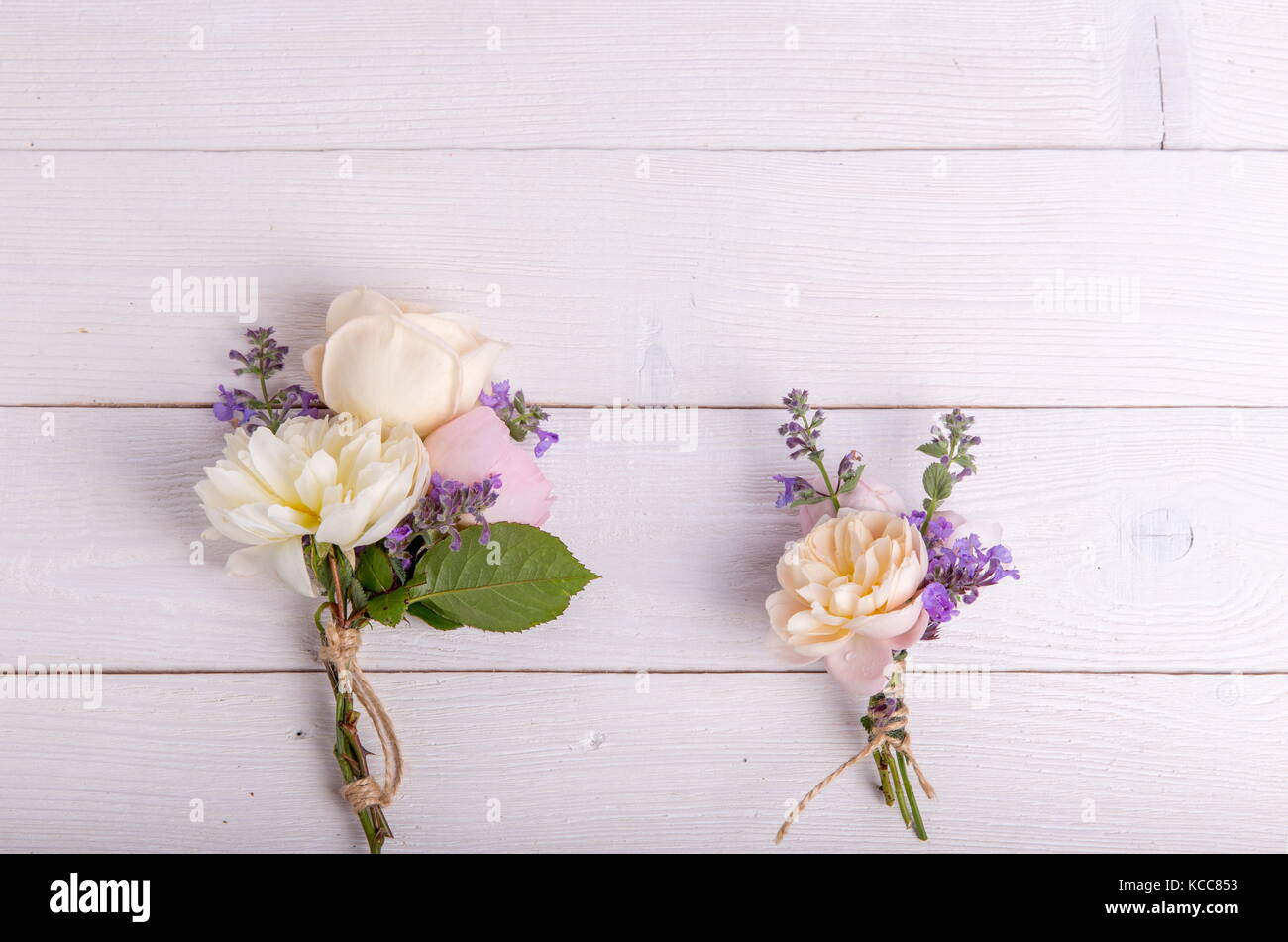 Beautiful English rose flower bouquet on white background Stock Photo ...