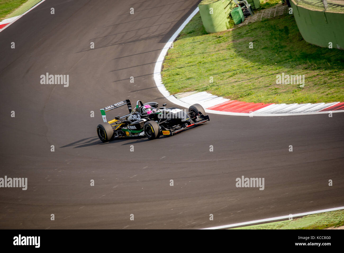 Vallelunga, Italy september 24 2017. Single seater formula driver car ...