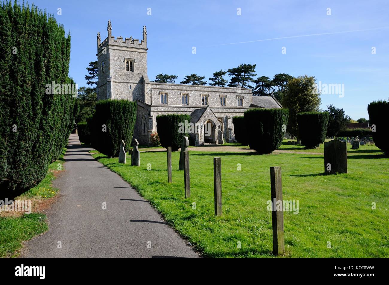 St Lawrence Church, Bovingdon, Hertfordshire, stands in one of the ...