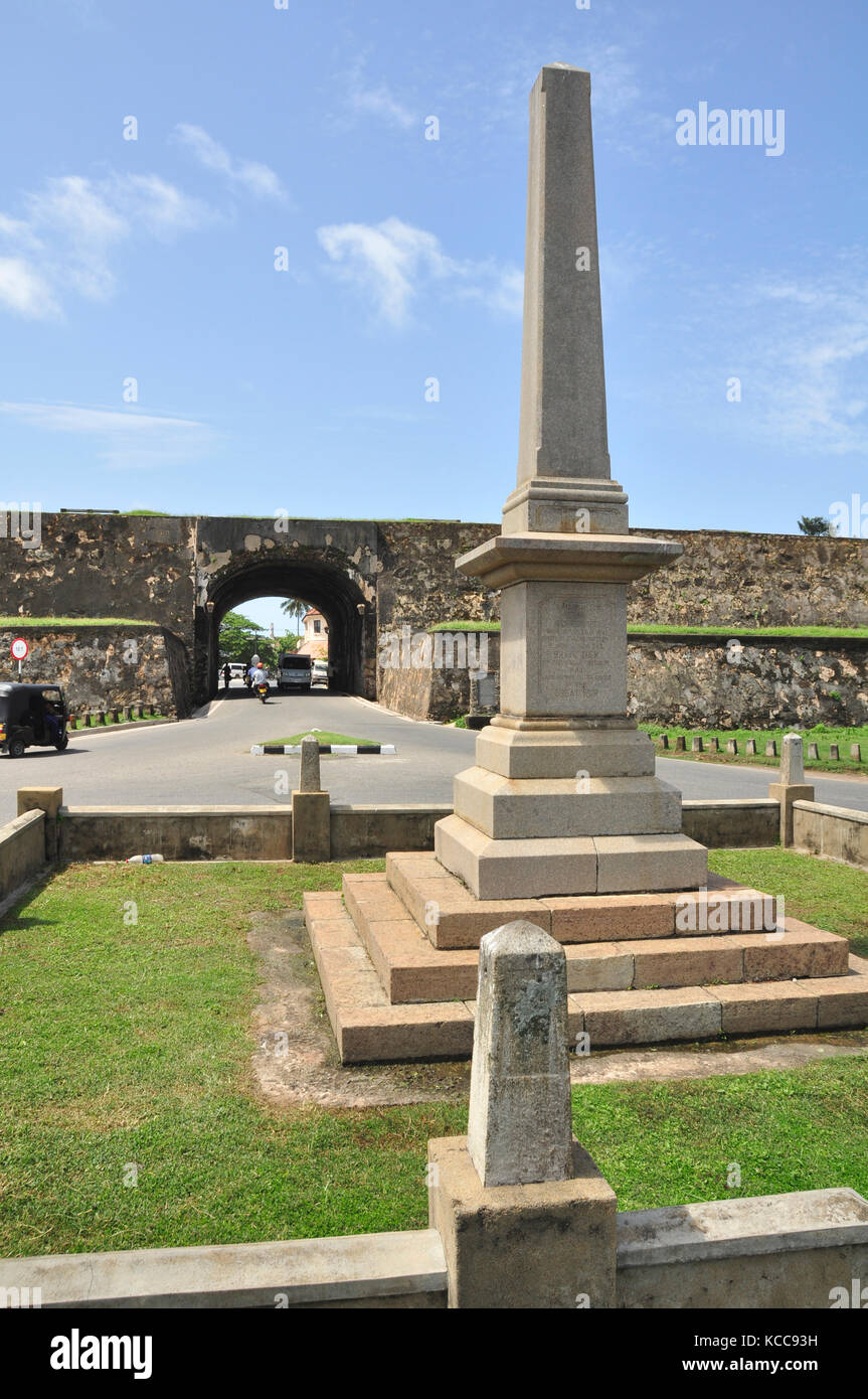 Part of the walled in fort built by Portuguese in 1588, and later ...