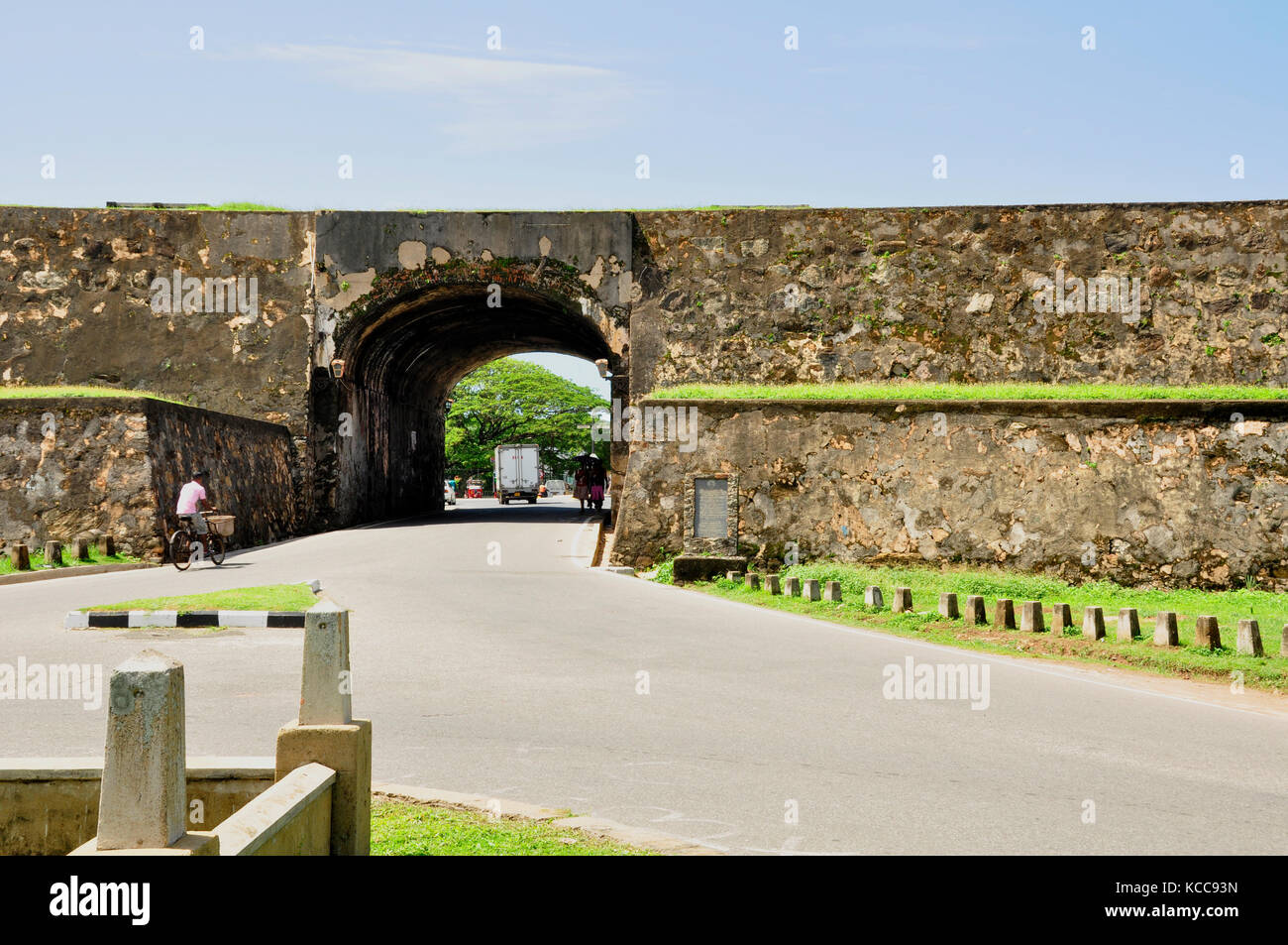 Part of the walled in fort built by Portuguese in 1588, and later ...