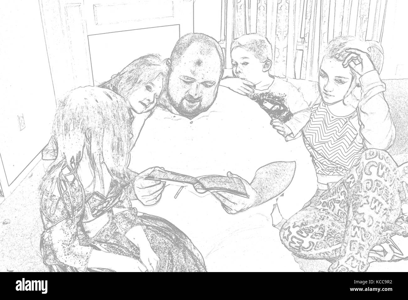 Reading children Black and White Stock Photos & Images - Alamy