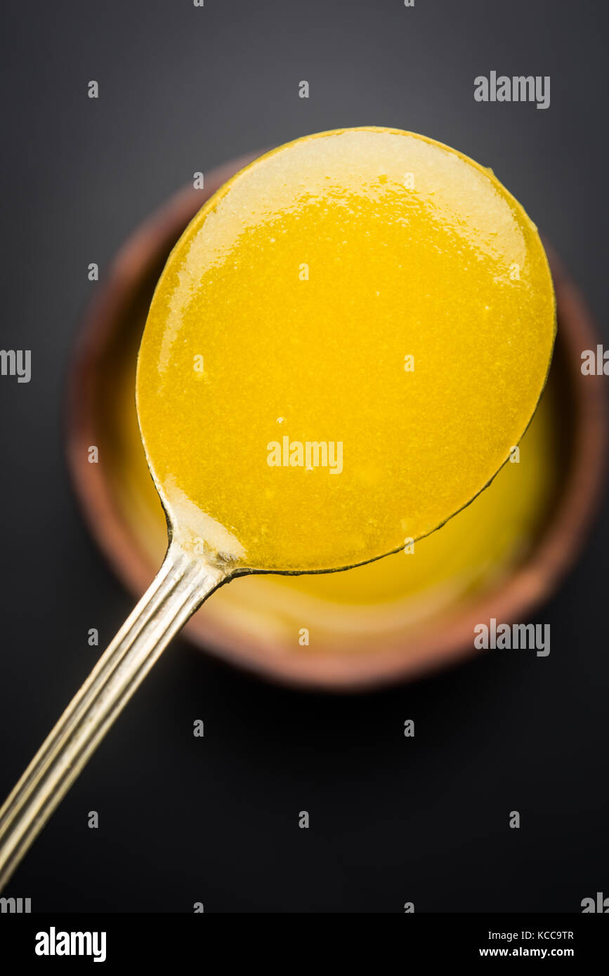 Bowl ghee spoon hi-res stock photography and images - Alamy