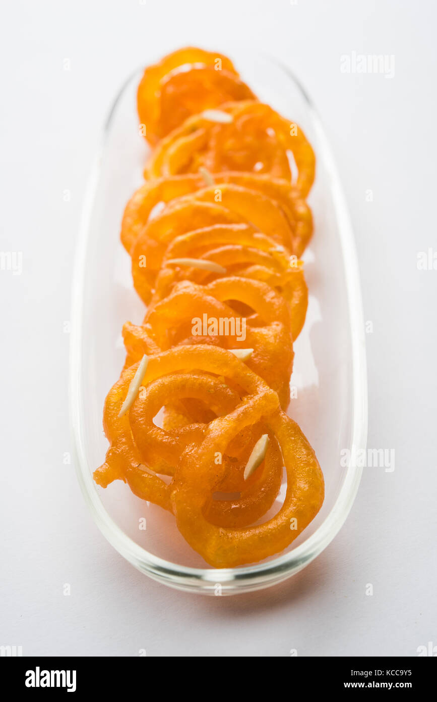 Stock photo of Jalebi or Jilbi or imarati, indian sweet food fried in ...