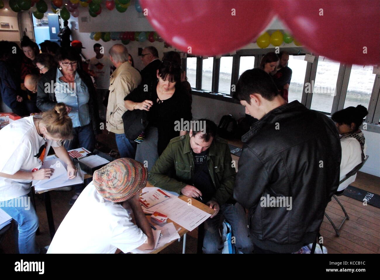 Official Lauching of local money "La Gonette", in Lyon, France Stock ...