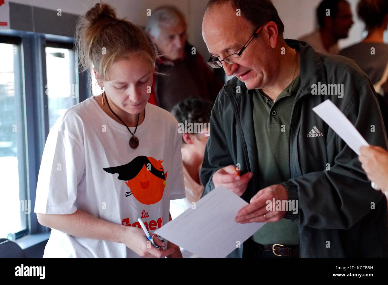 Official Lauching of local money "La Gonette", in Lyon, France Stock ...