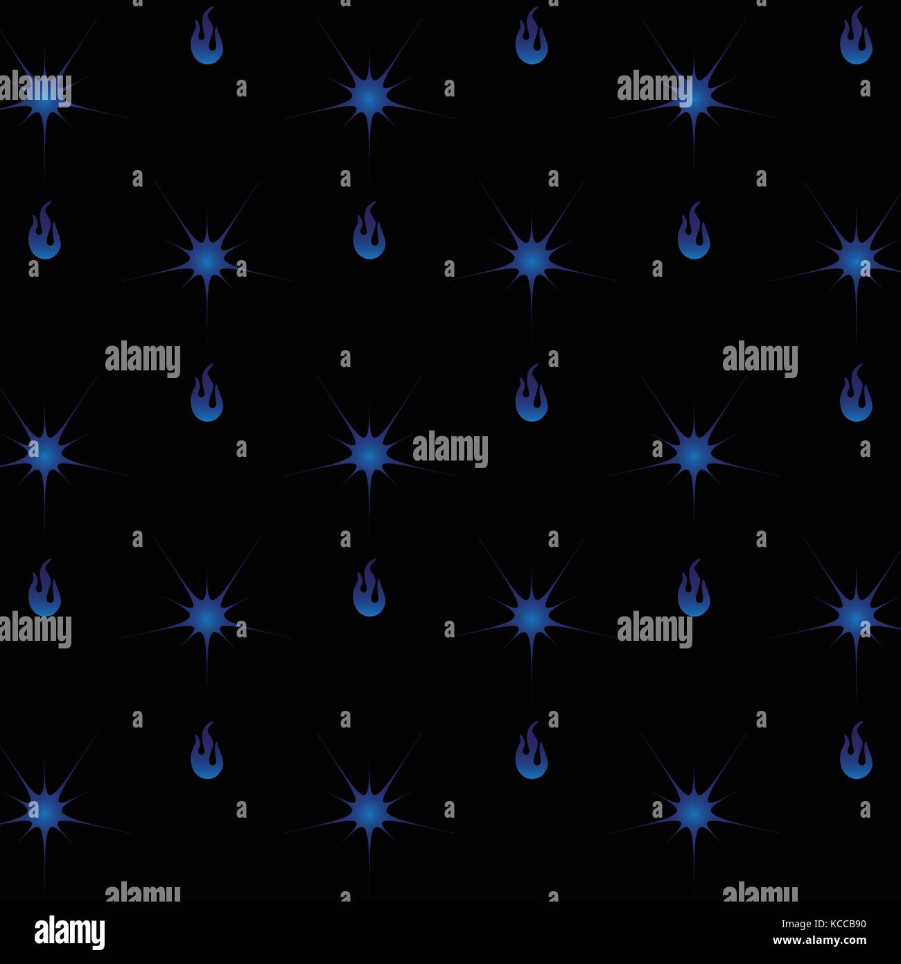 Created blue fire and star texture background, stock vector Stock ...