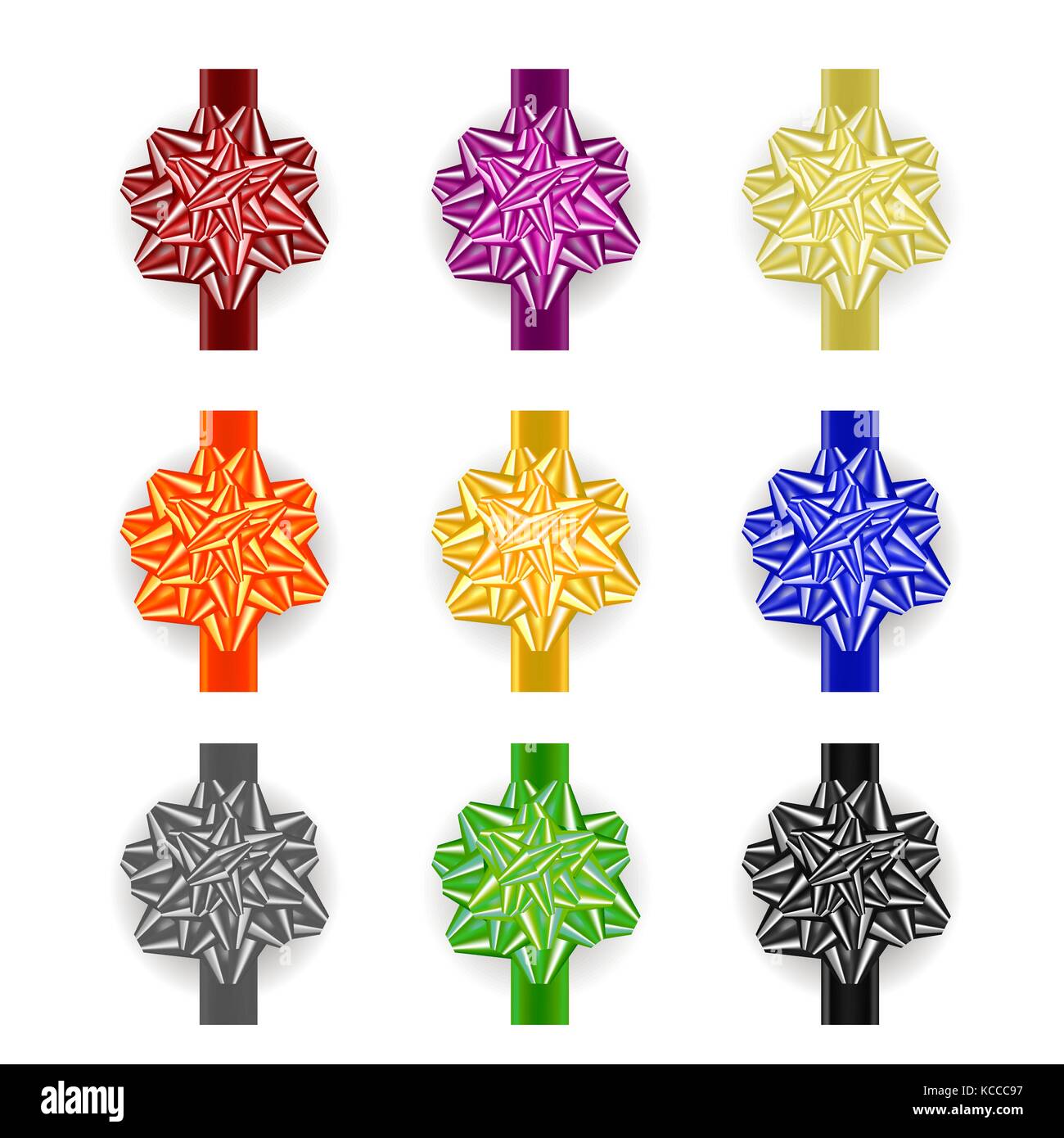 Set color bow knot Stock Vector Images - Alamy
