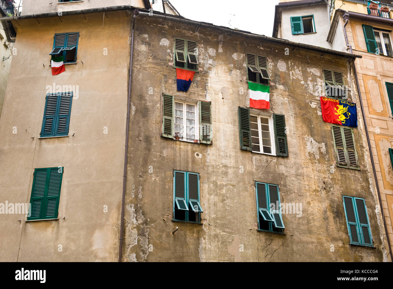 Caruggi, old town, Genoa, Italy Stock Photo - Alamy