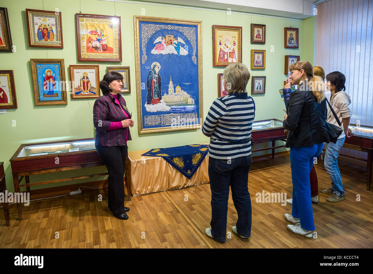 TORZHOK, RUSSIA - MAY 02, 2016: Museum Torzhok gold embroidery factory ...