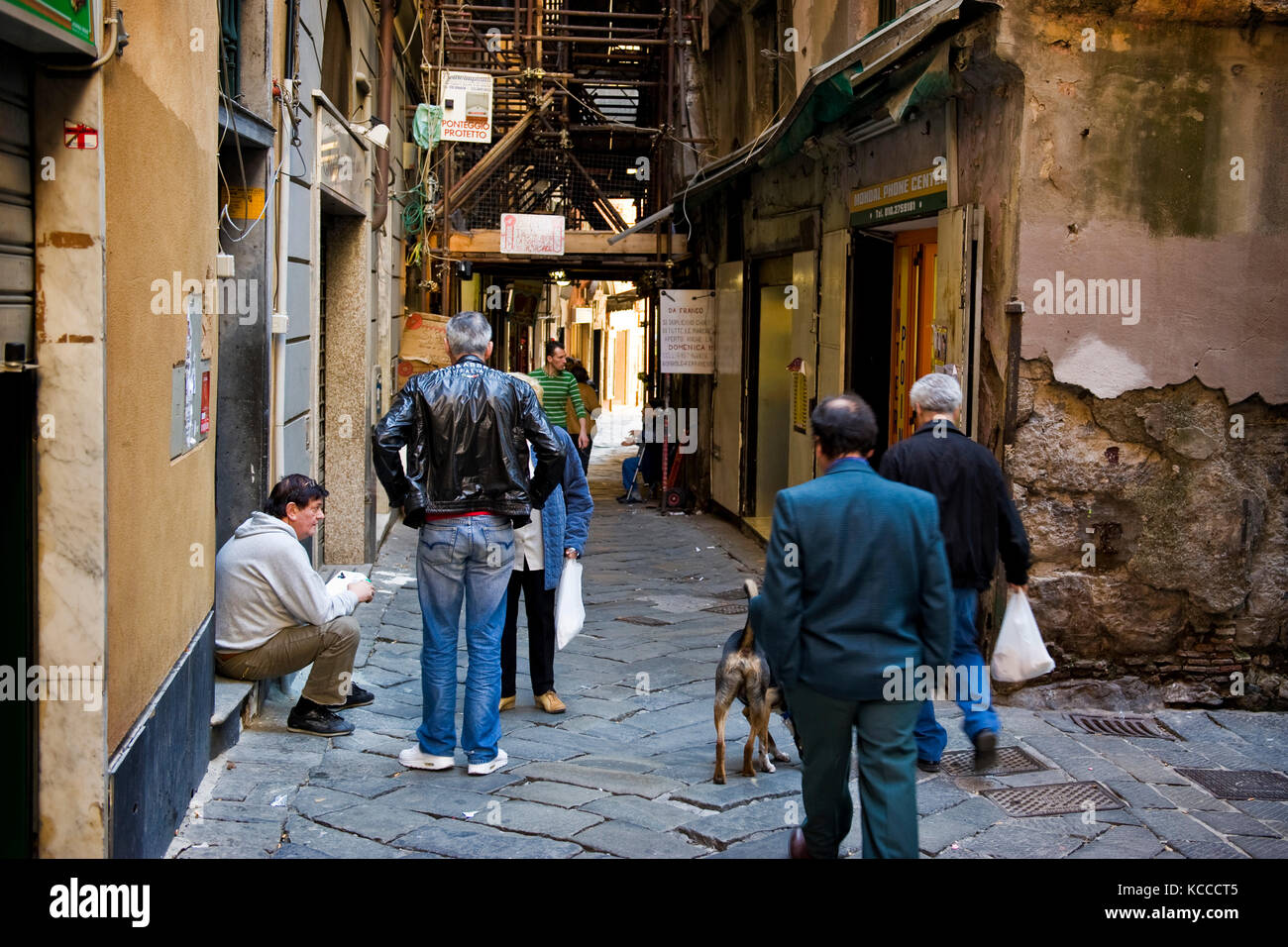 Caruggi, old town, Genoa, Italy Stock Photo - Alamy